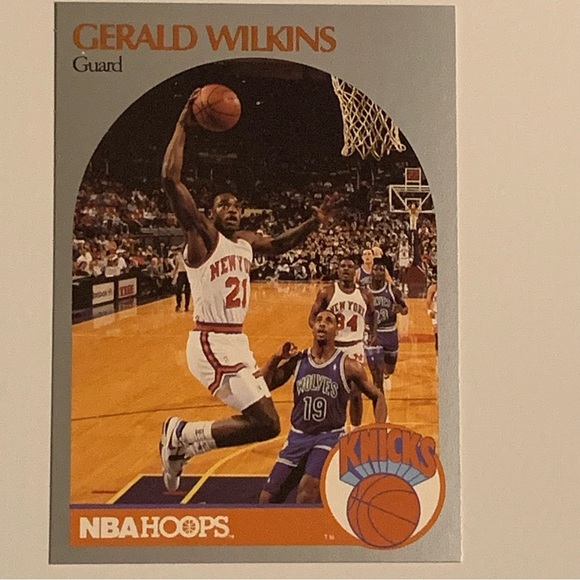 NBA HOOPS | Toys | 99 Nba Hoops New York Knicks Gerald Wilkins 212 ...